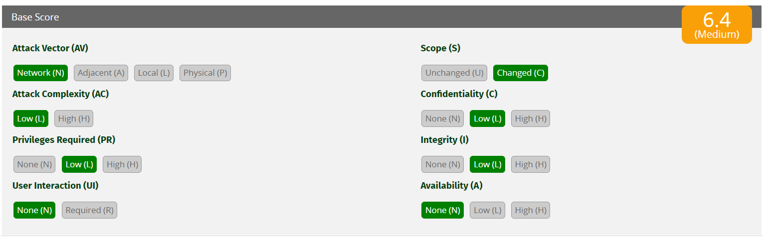 Understanding CVSS base score calculator | SecOps® Solution