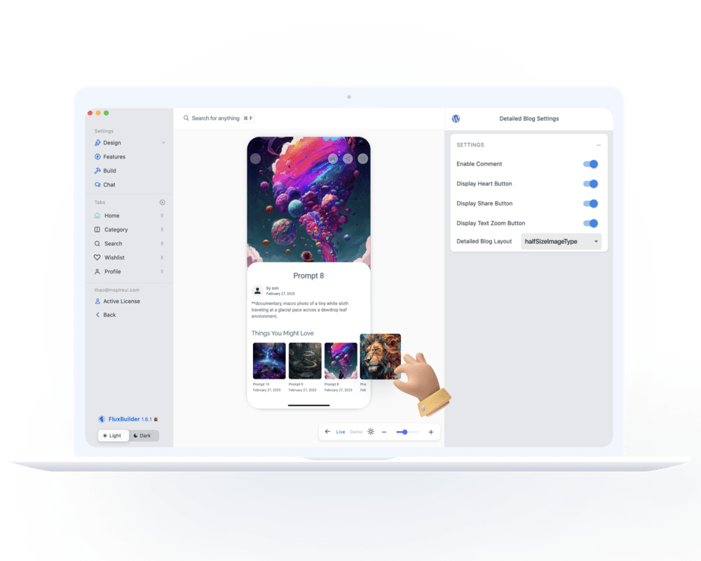 FluxBuilder - No-code and White label Mobile app builder