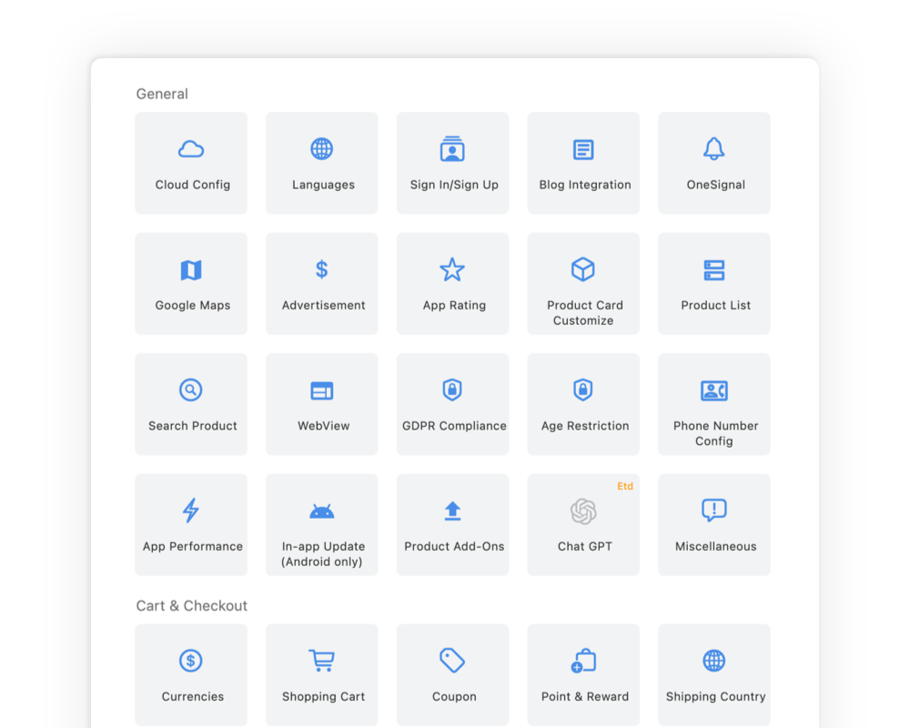FluxBuilder - No-code and White label Mobile app builder