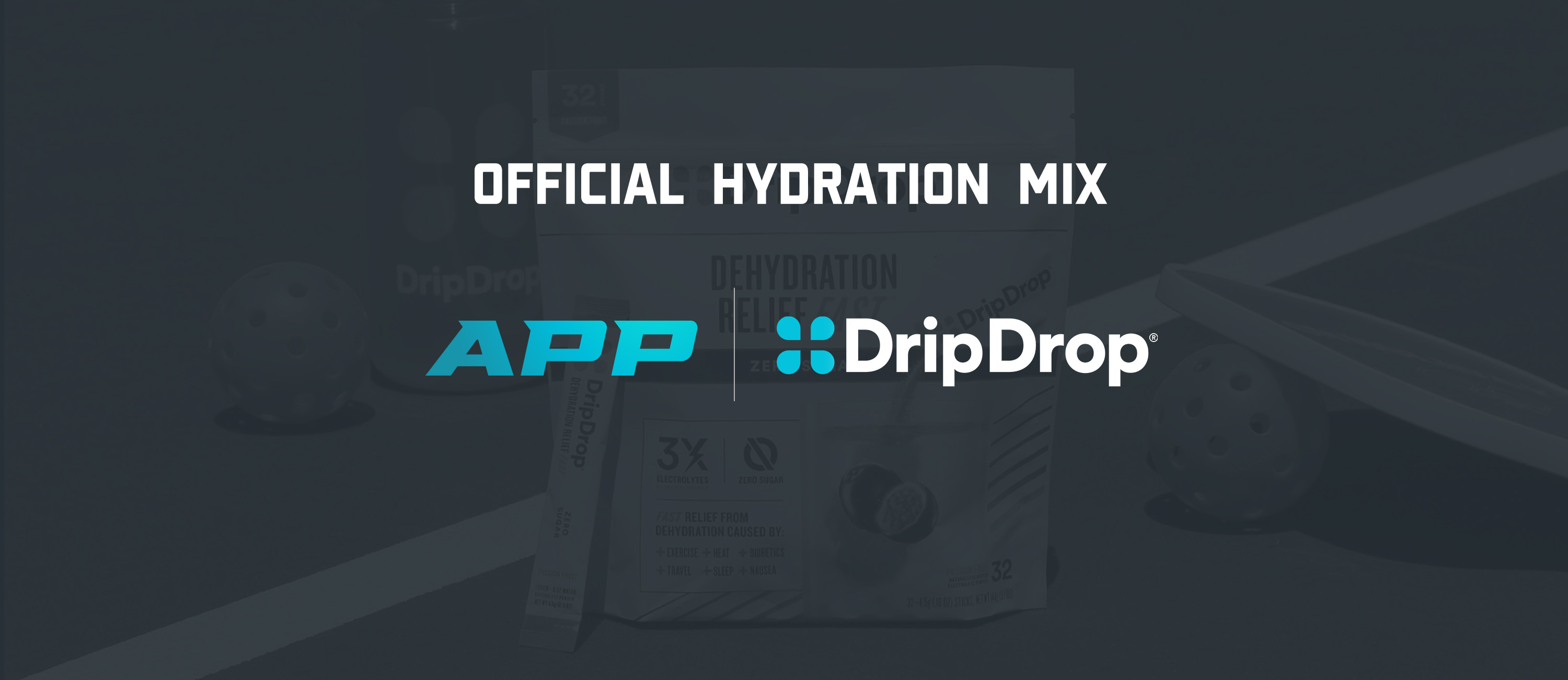 APP Announces DripDrop as Official Hydration Mix of APP Tour