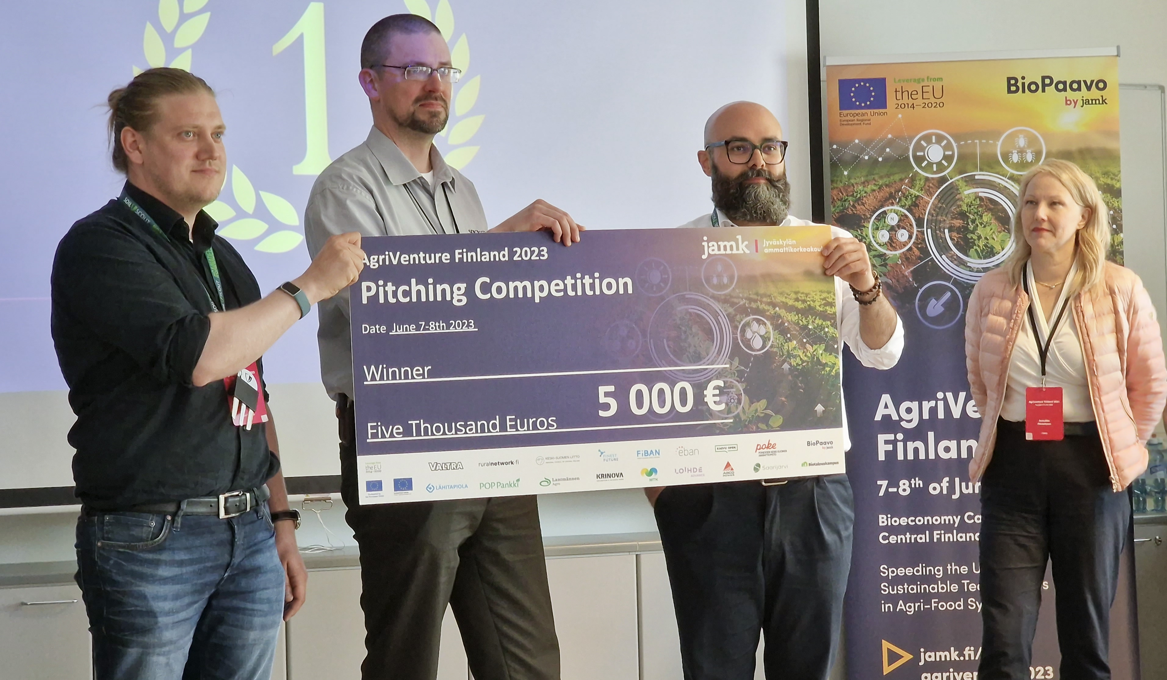 AgriVenture pitching success for Soil Scout team