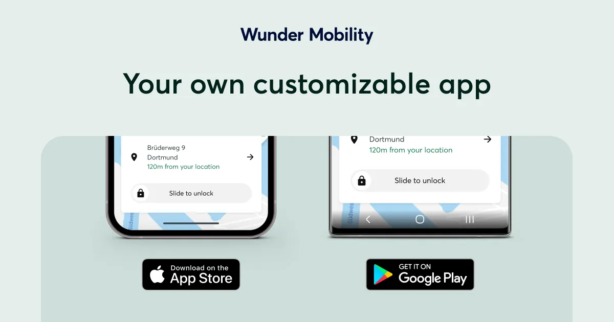 Your own customizable app | Wunder Mobility