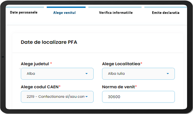 Depune Declaratia Unica PFA- Norma de venit