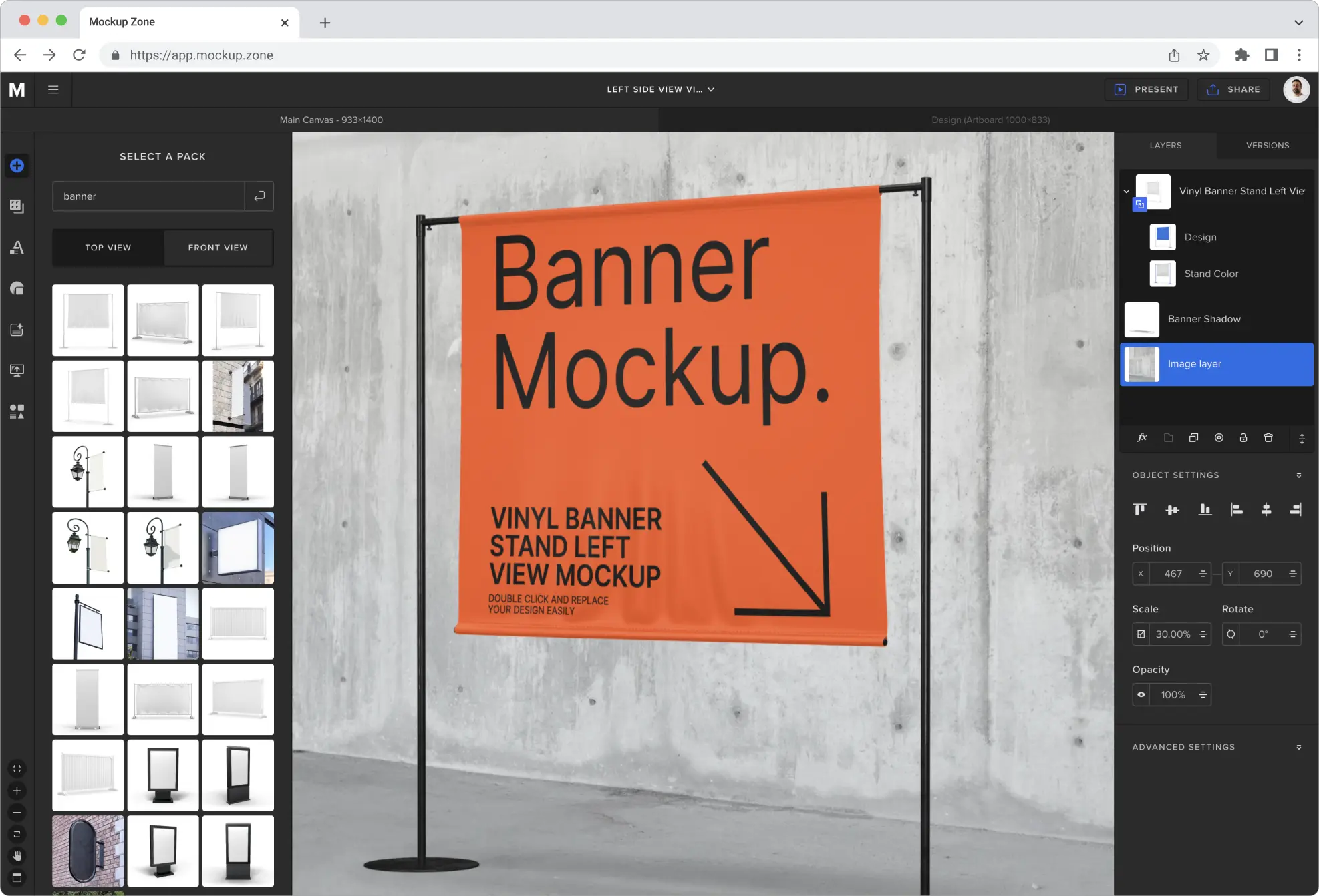 Free Online Banner Mockup Templates And Items — Mockup Zone