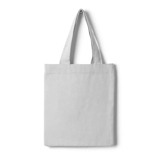 Hanging Grey Tote Bag Mockup