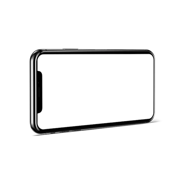 iPhone X Right Horizontal Mockup