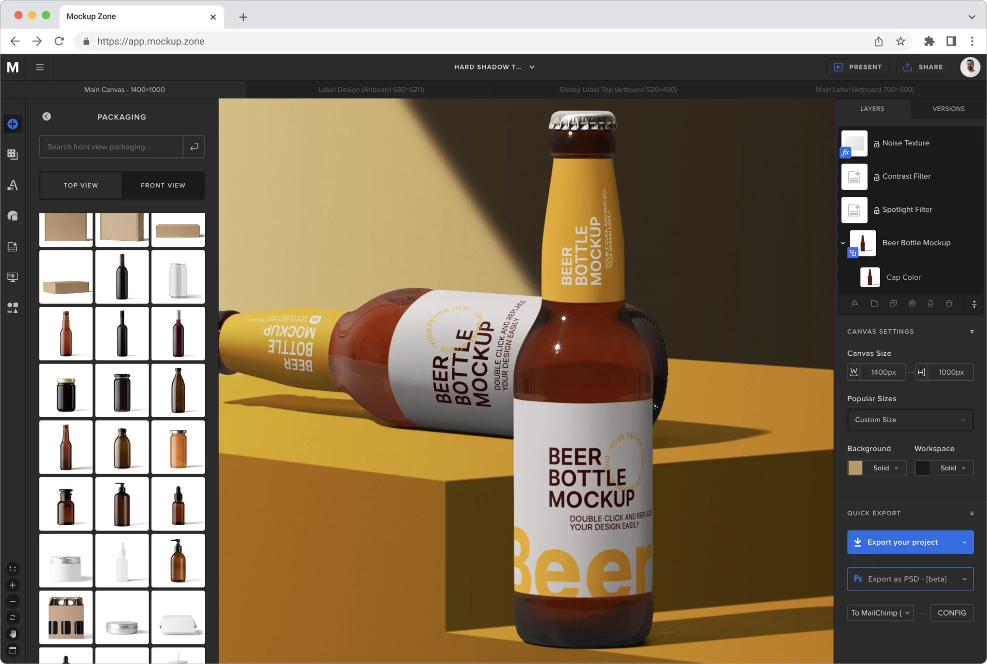 Free Online Beer Mockup Templates And Items — Mockup Zone