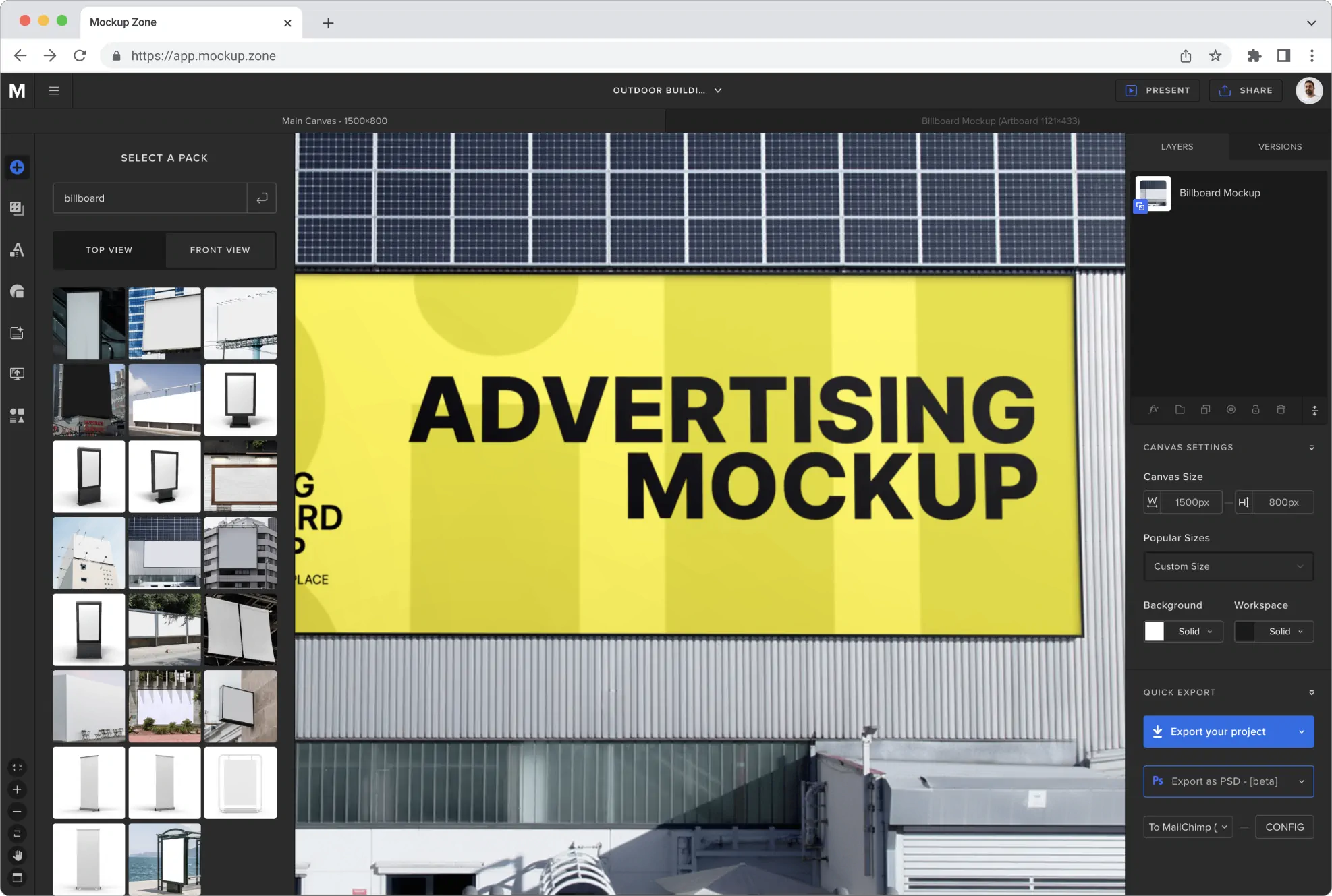 Free Online Advertising Mockup Templates And Items — Mockup Zone