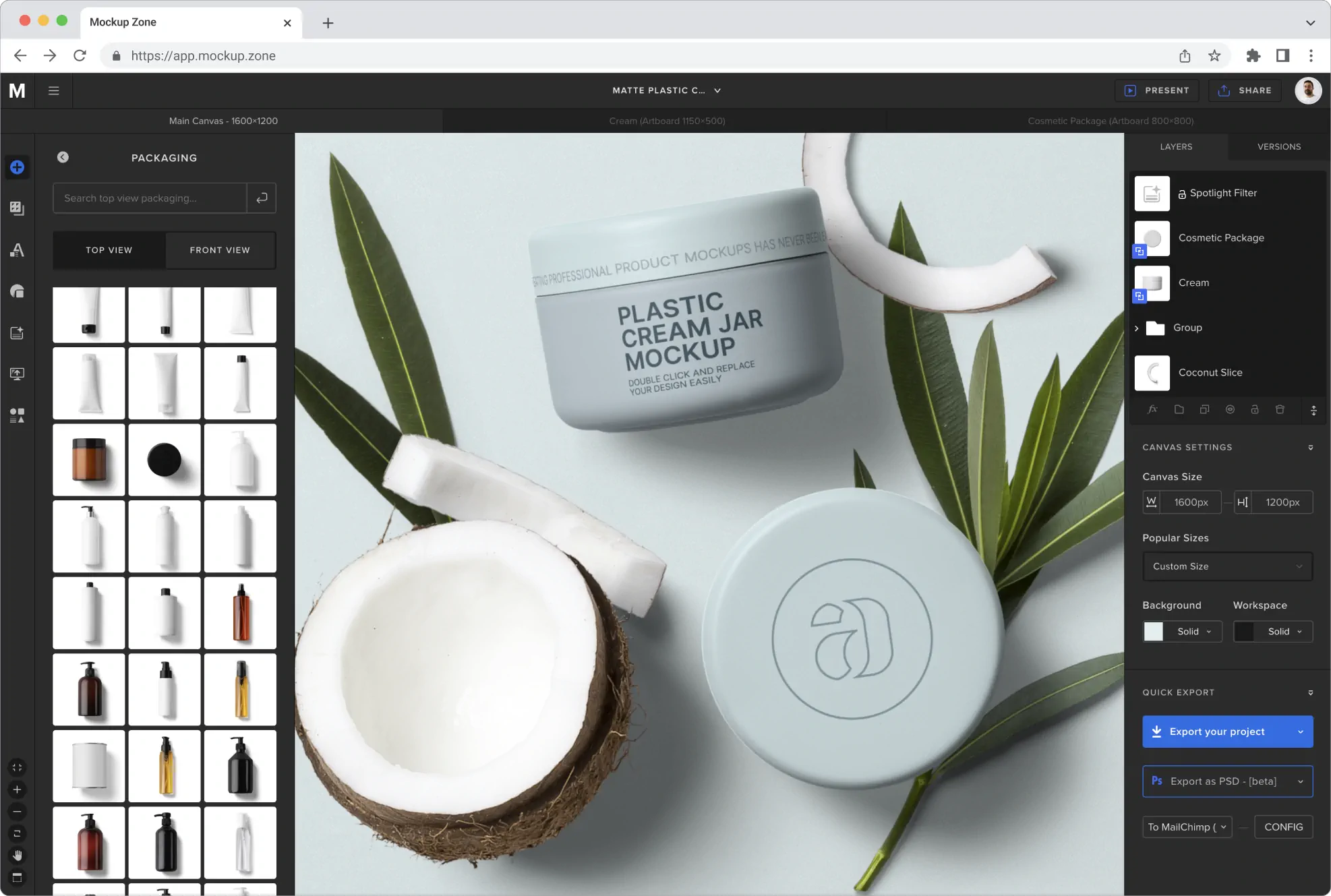 Free Online Cream Mockup Templates And Items — Mockup Zone