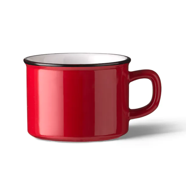 Red Enamel Mug Mockup