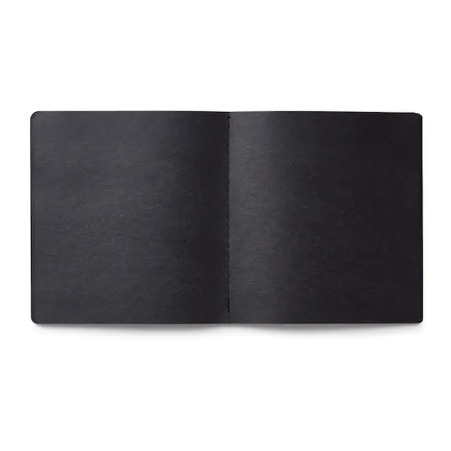 Black Notepad Inside Mockup