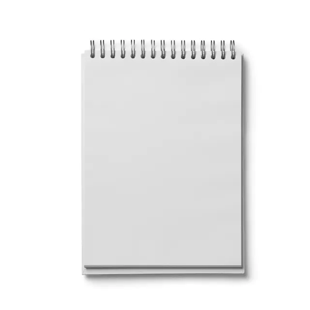 A4 Sketch Notepad Mockup
