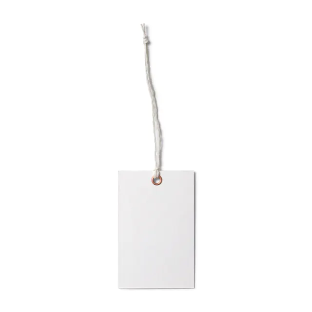 White Rectangle Label Tag Mockup