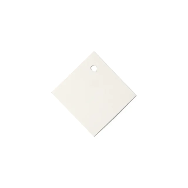 Square White Label Tag Mockup