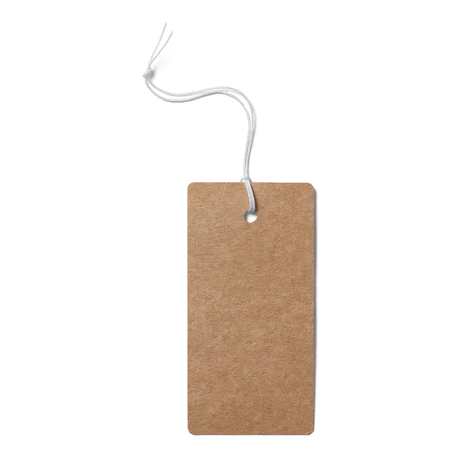 Rectangular Label Tag Kraft Mockup