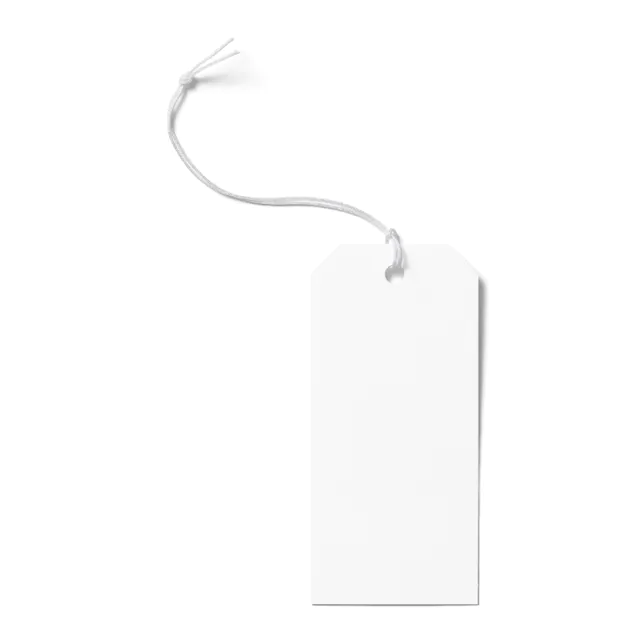 Luggage Label Tag White Mockup