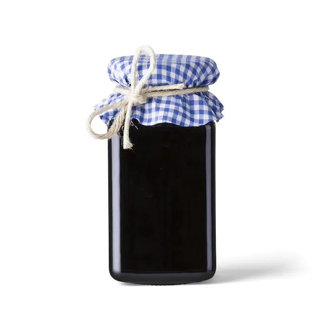 Black Jam jar Mockup
