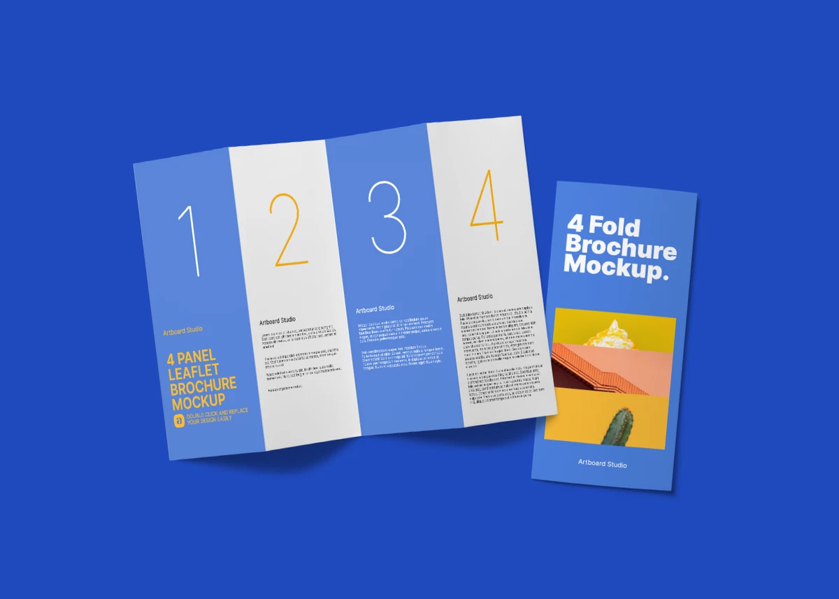 A4 Brochure Mockup Templates And Items — Mockup Zone