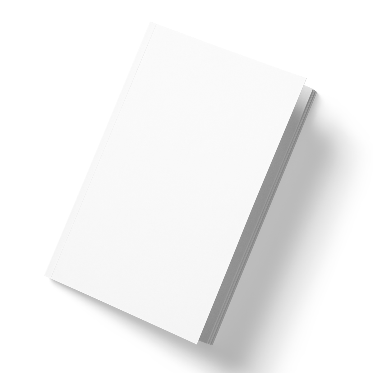 Softcover Book Half Open (5,25x8 in)