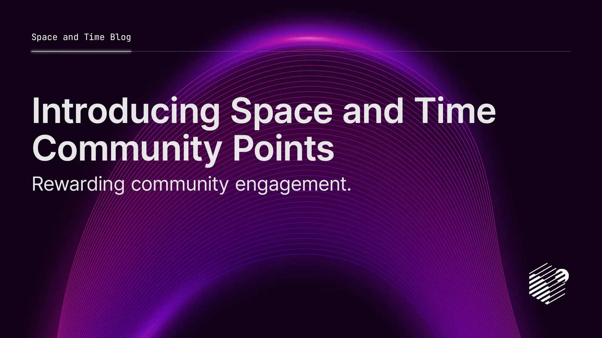 Space and Time Blog | Introducing Space and Time Community Points