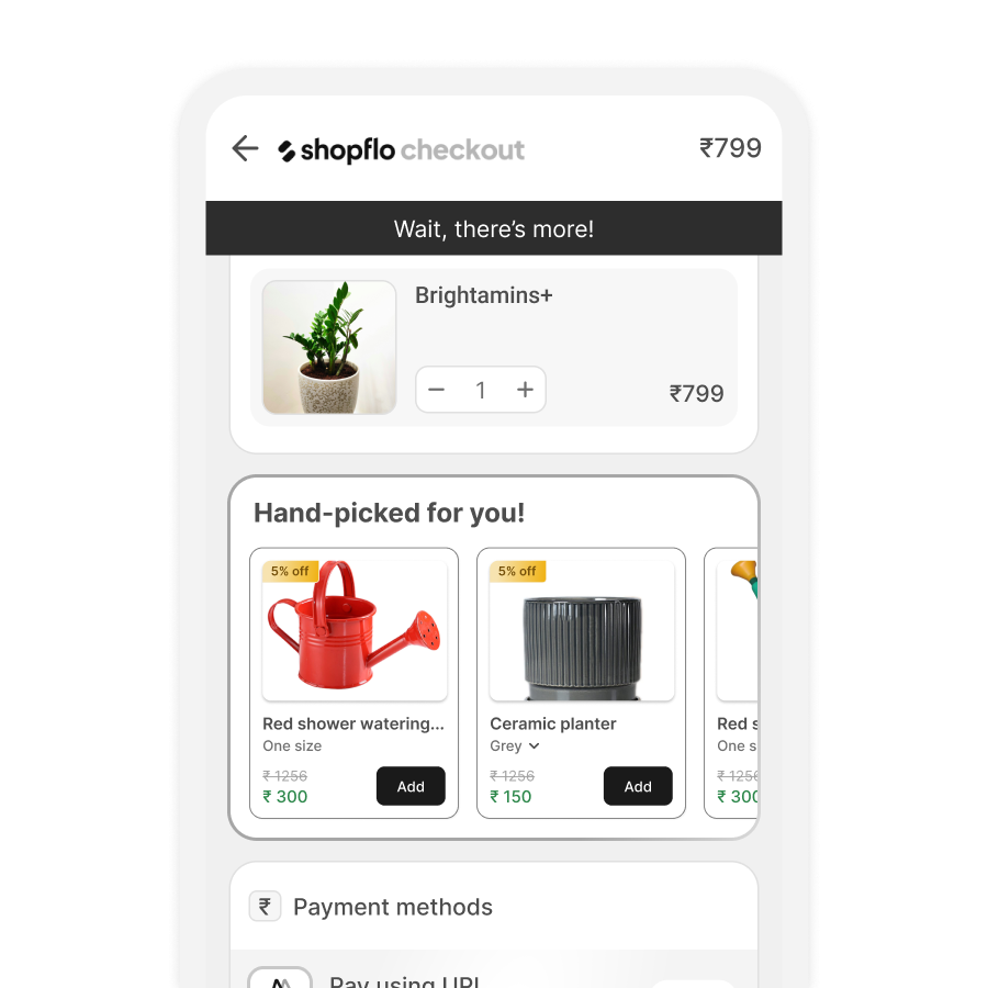 Shopflo · Upsell