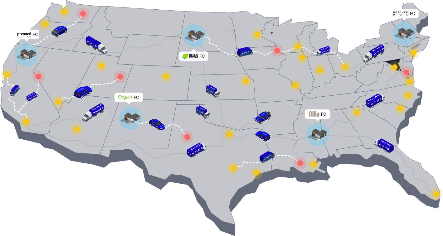 Fully Optimized Middle Mile Logistics Solutions | WARP