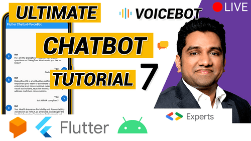 Build a chatbot and voicebot app using flutter and dialogflow - Ultimate Chatbot Tutorial