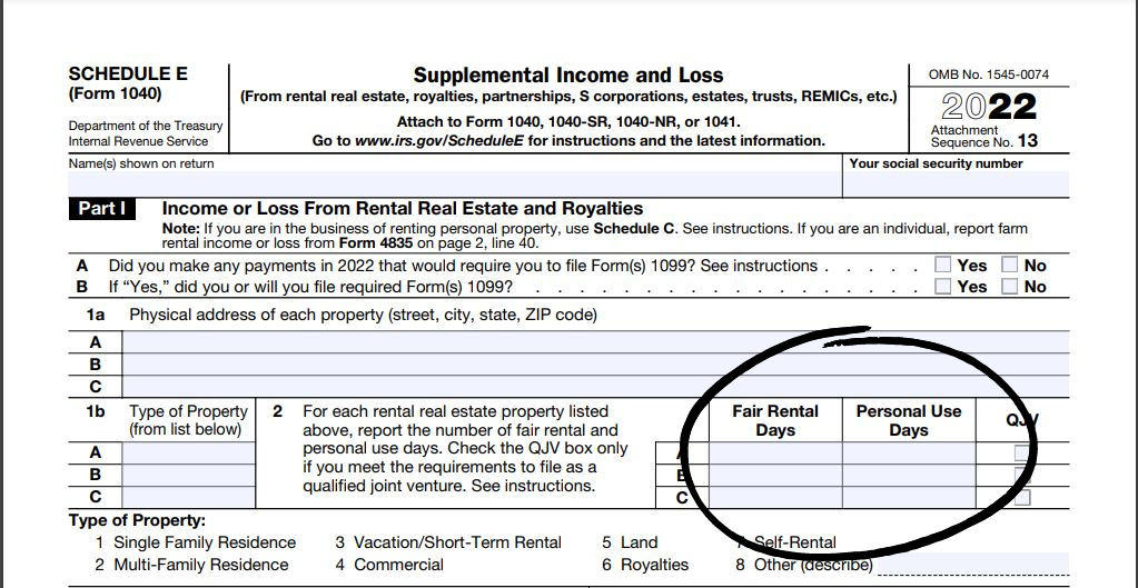 Fair Rental Days vs. Personal Use Days for Real Estate Taxes - Azibo