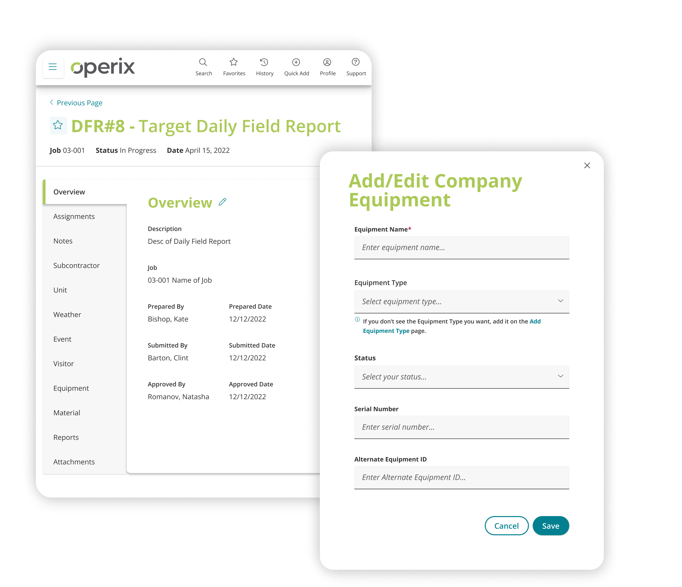 Sage Field Operations - Powered by Operix