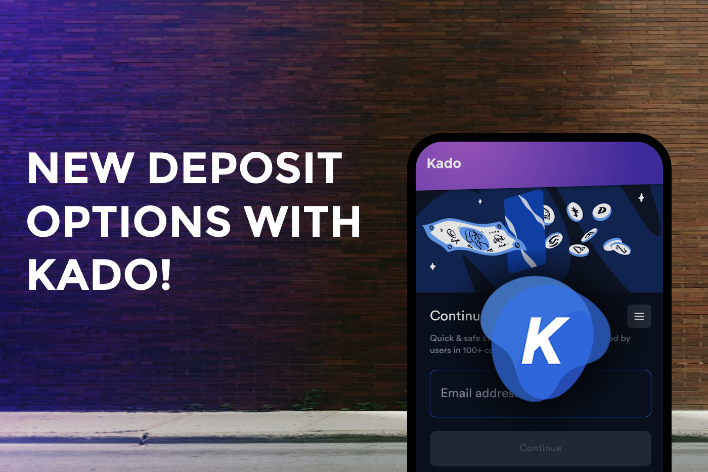 New deposit options with KADO!
