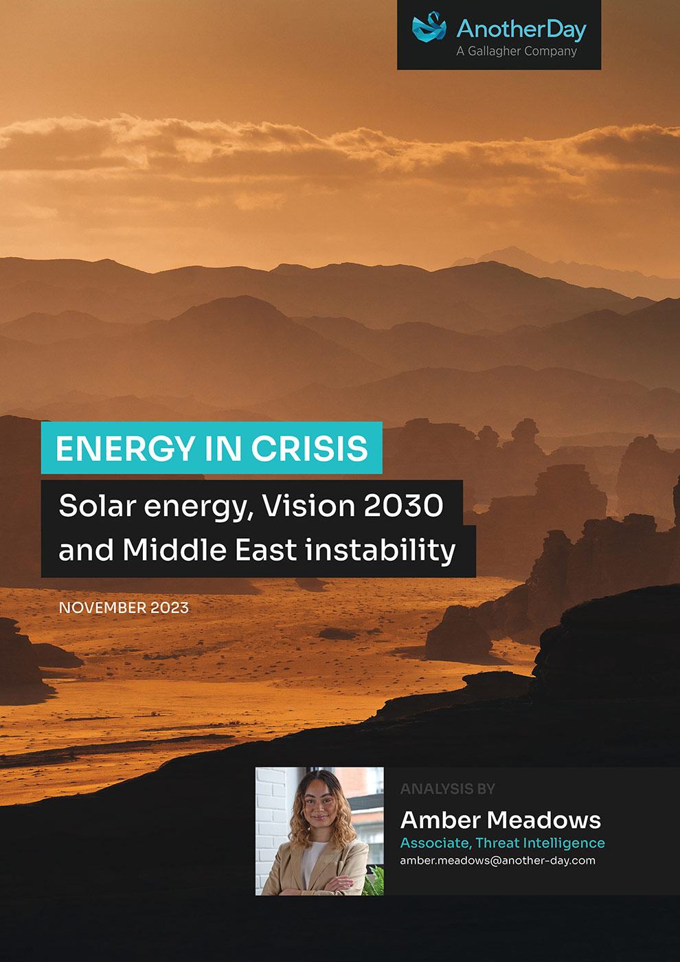 Solar energy, Vision 2030 and Middle East instability | AnotherDay Analysis