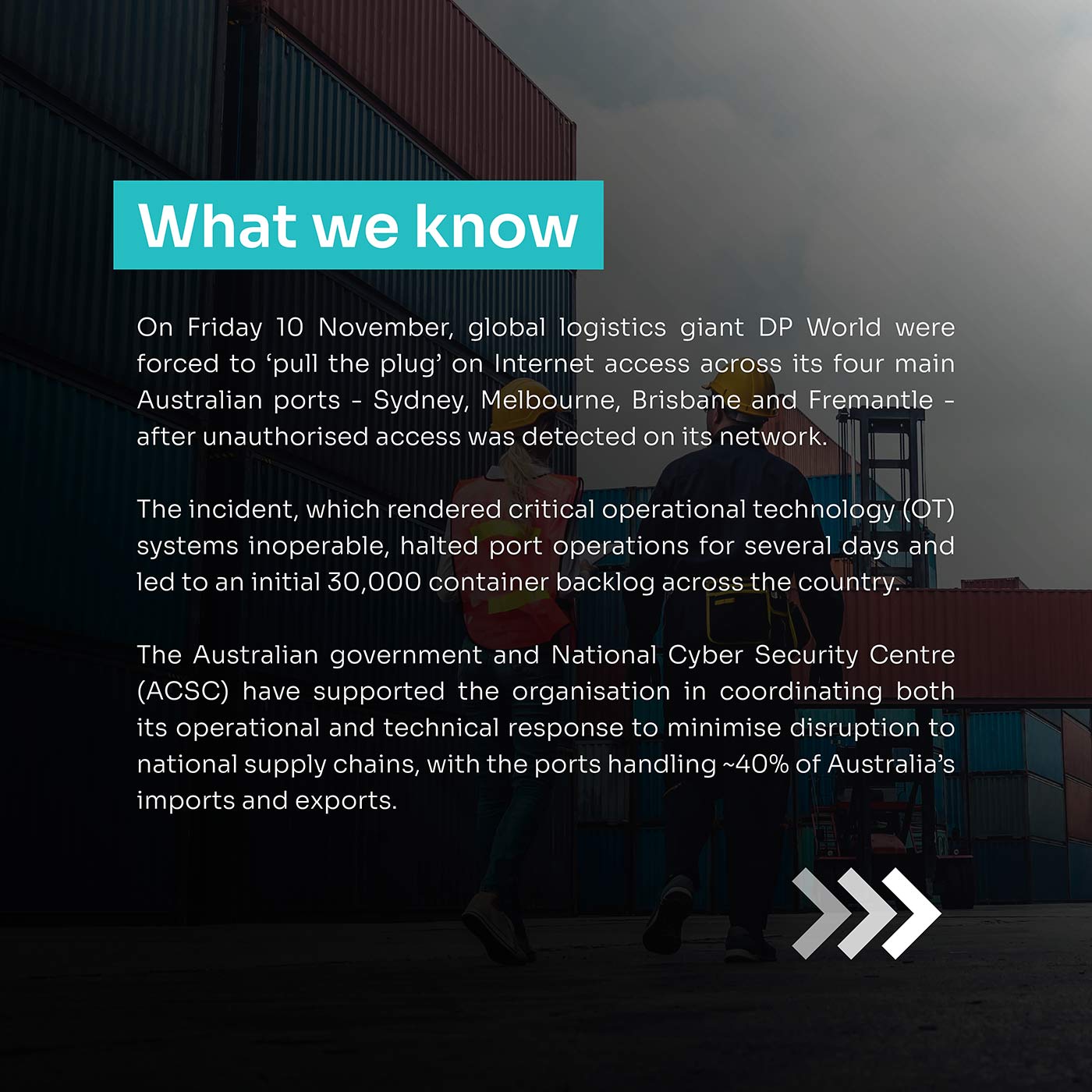 Major disruption to Australian port network following cyberattack ...