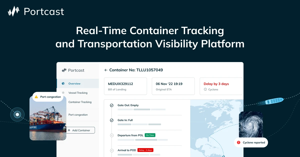 📍 Container Tracking and Transportation Visibility Software