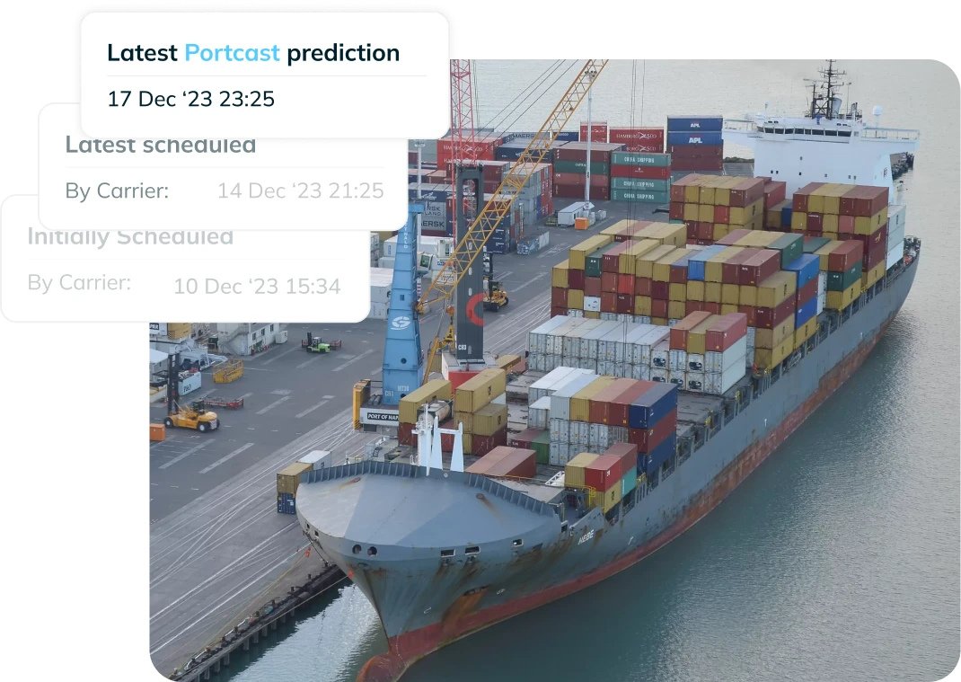 AISライブマップ、船舶スケジュール、ETA＆ETD予測による船舶追跡API
