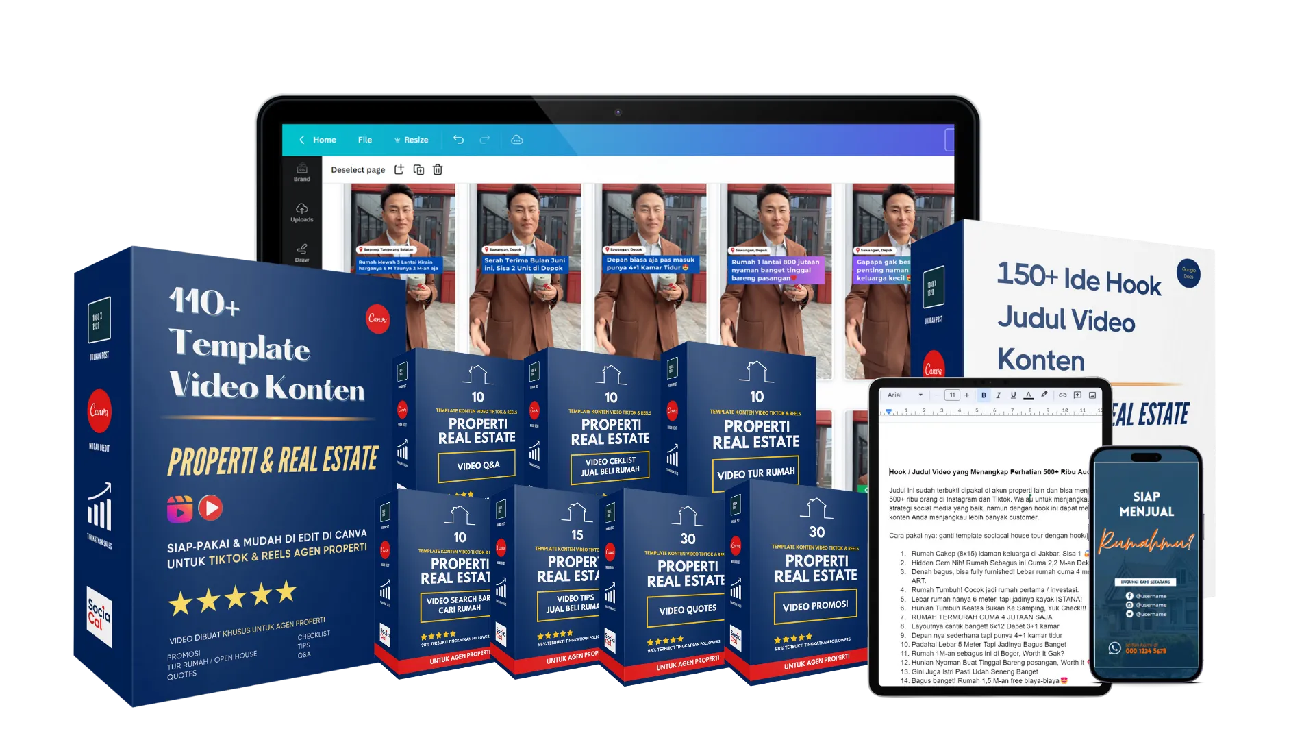 Paket Video TikTok & Reels Template Properti | SociaCal