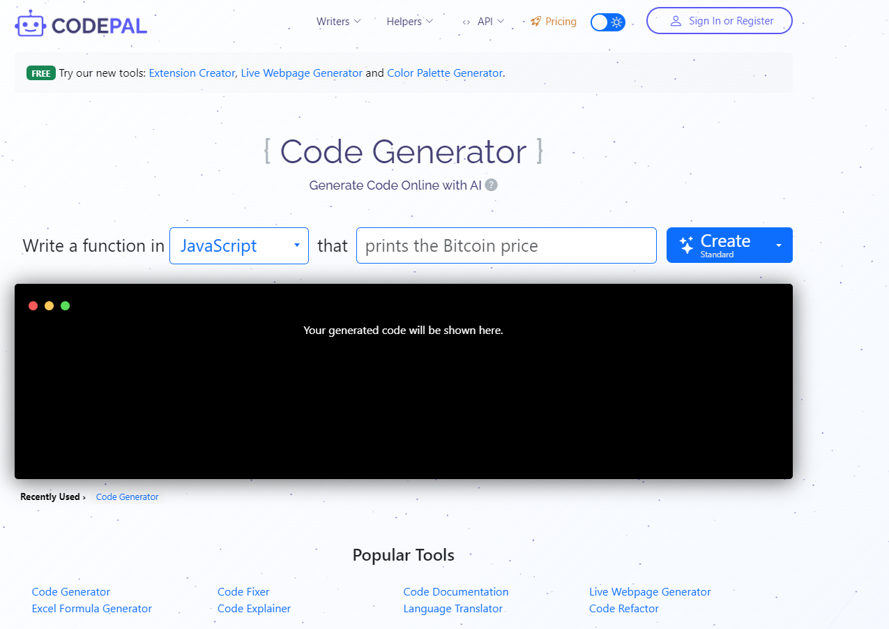 Code Pal: The Code Generator You Need