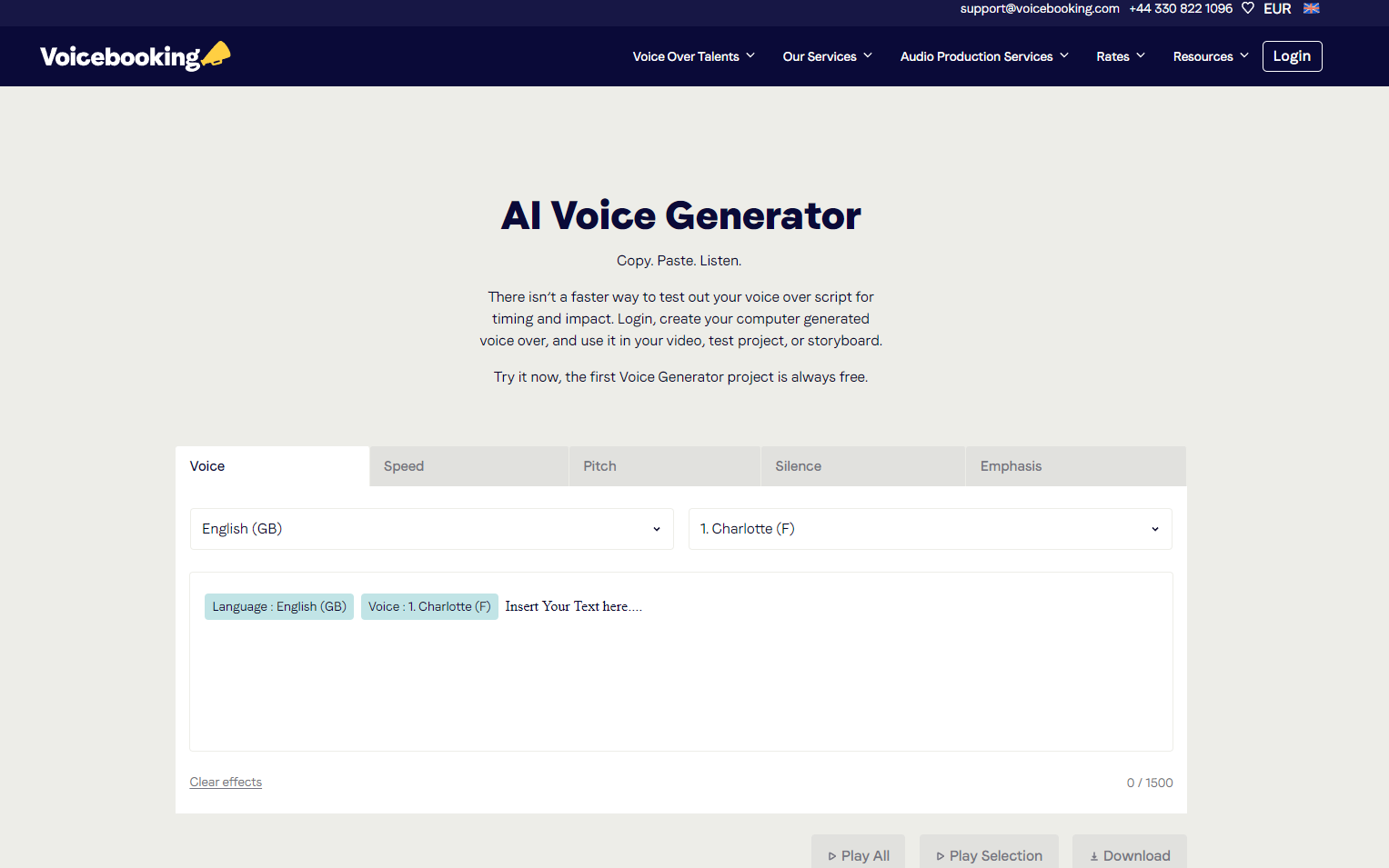 Experience AI Voice Over Generator Free Now!