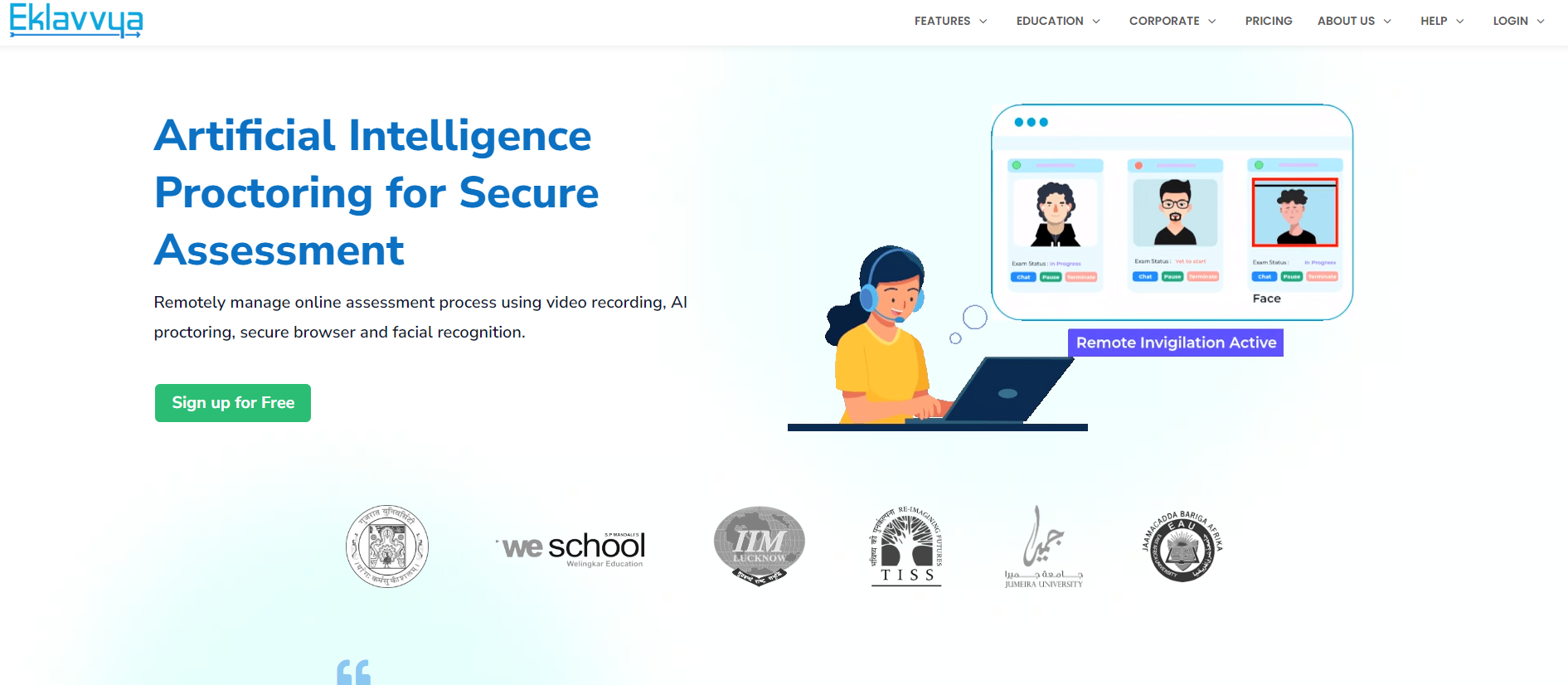 AI Proctoring for Online Assessments: Eklavvya