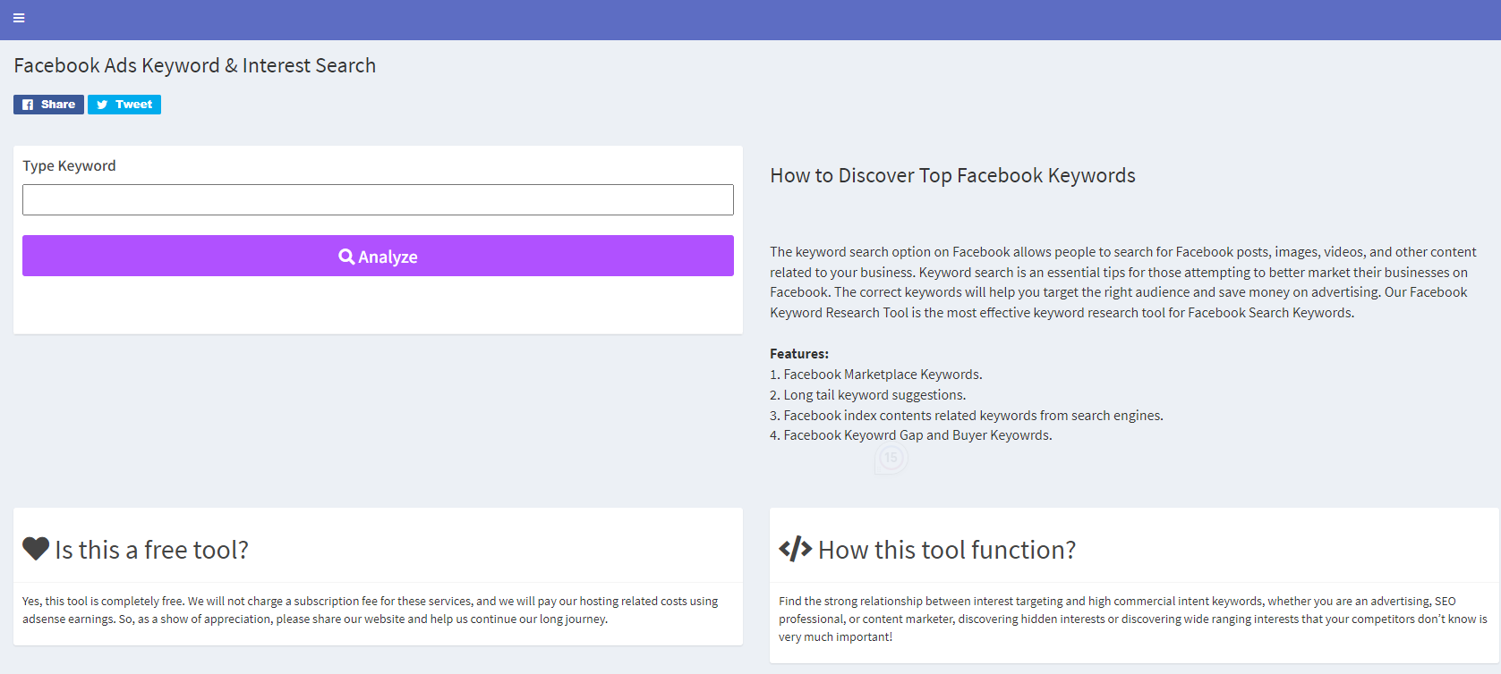 Facebook Keyword Search Made Easy