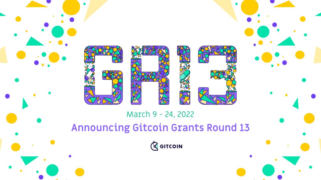 Announcing Grants Round 13 | Gitcoin Blog