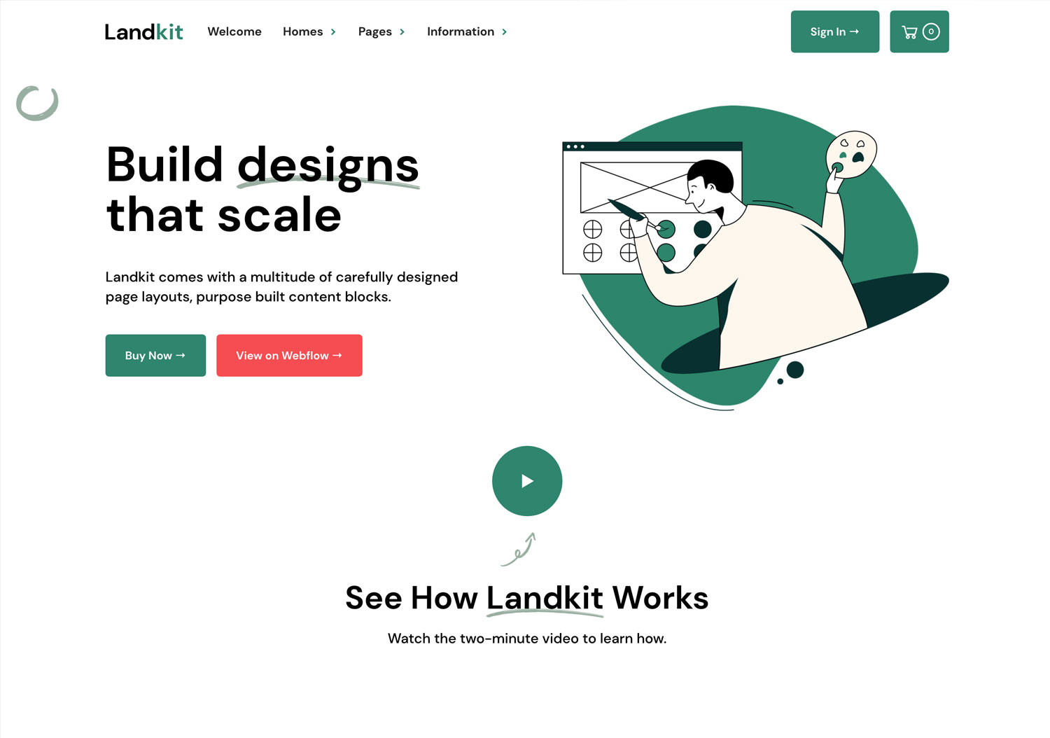 Landkit Startup Webflow Template
