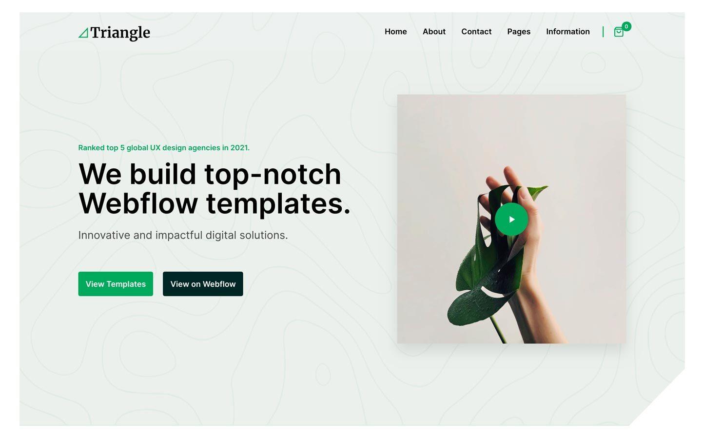Triangle Creative Webflow Template