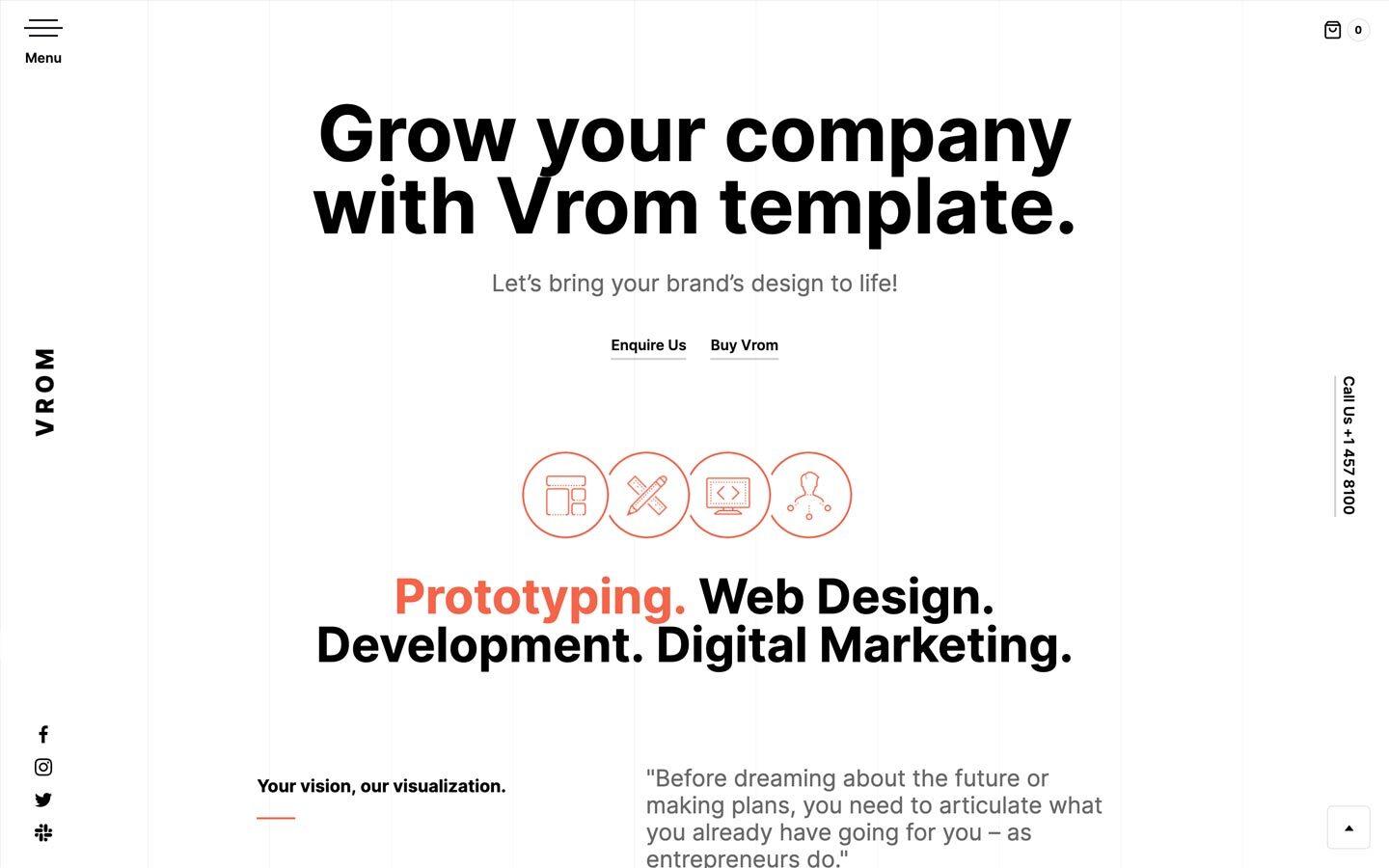 Vrom Creative Webflow Template