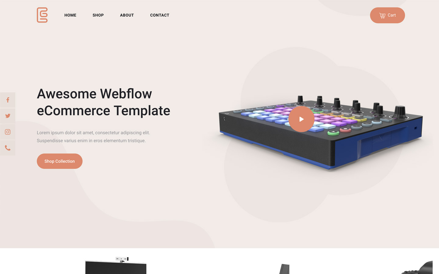 Electro Shop Webflow Template