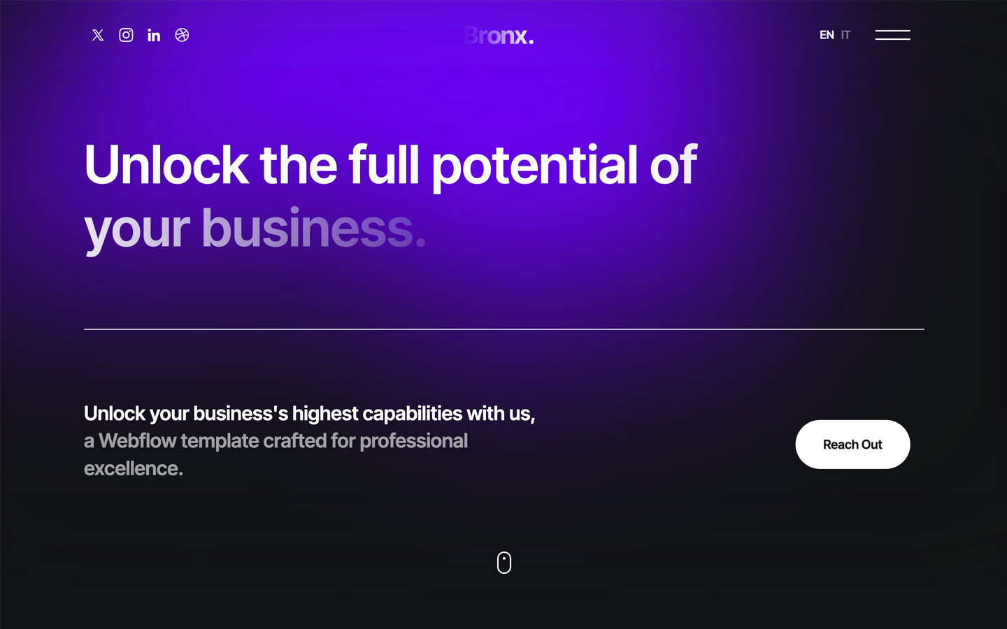Bronx Technology Webflow Template