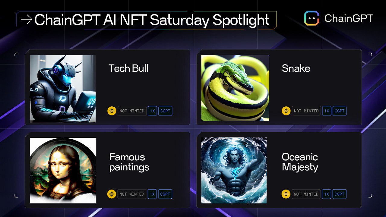 ChainGPT AI NFT Saturday Spotlight: Winners for 01.20.