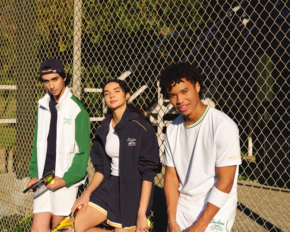Dockers présente sa capsule Racquet Club
