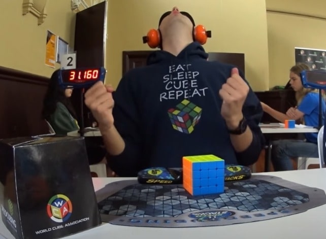 4x4 Blindfolded Average Record! - Michael Tripodi