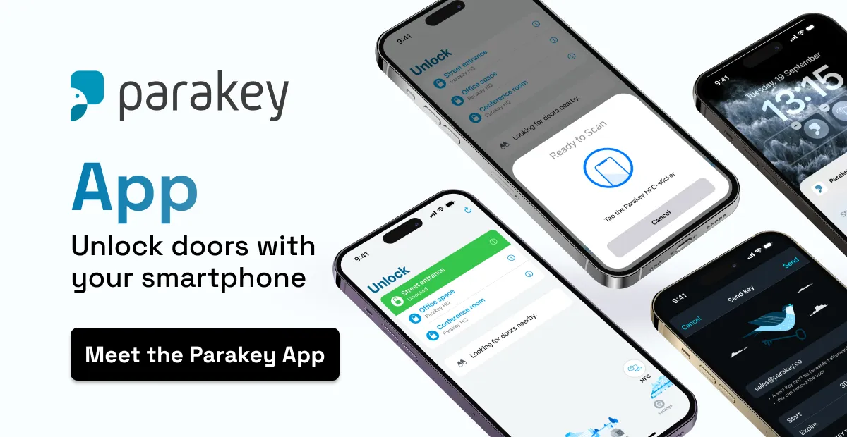 Parakey App – Öppna låsta utrymmen med mobilen