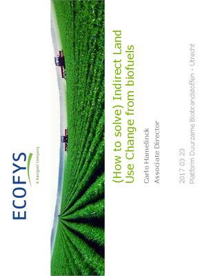 Presentation - ECOFYS: (How to solve) Indirect Land Use Change from ...